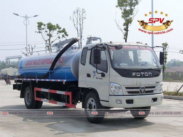 One more liquid waste disposal truck Foton (10,000 Liters) , septic ...