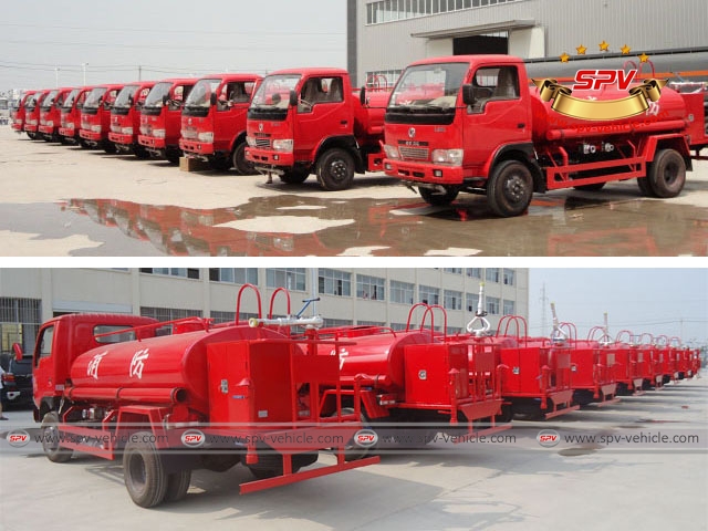 10 units fire fighting water tank trucks were ready for domestic government