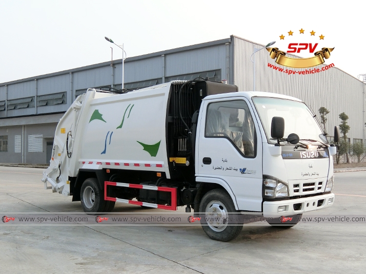 To Middle East -one unit of ISUZU garbage compactor truck(4 CBM ...