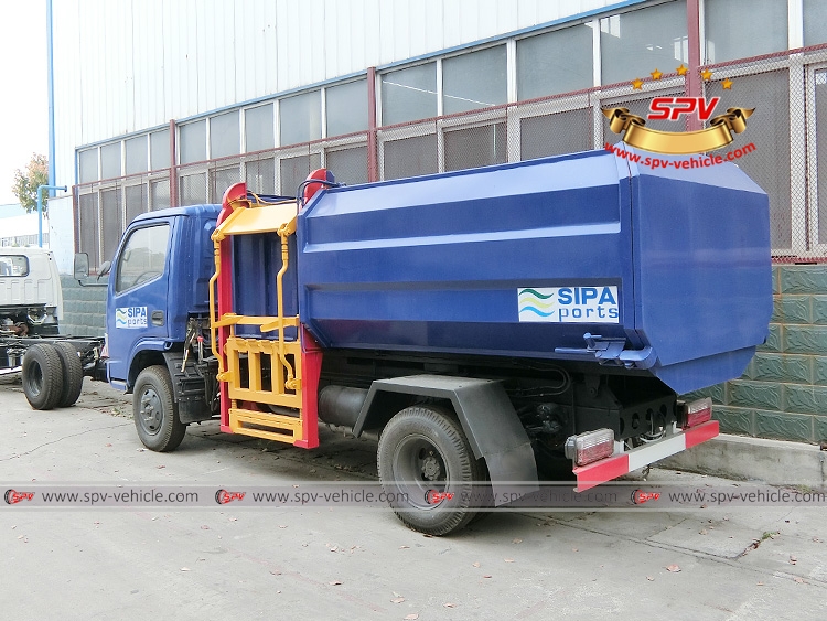 4 m³ Side Loader, Side Loader Garbage Truck, Mobile Refuse Truck, Waste ...
