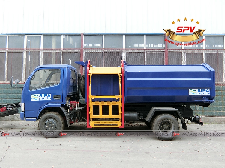 4 m³ Side Loader, Side Loader Garbage Truck, Mobile Refuse Truck, Waste ...