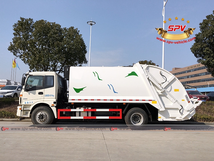 12 CBM Foton Waste Compactor Truck, Garbage Collection Truck, Compactor ...