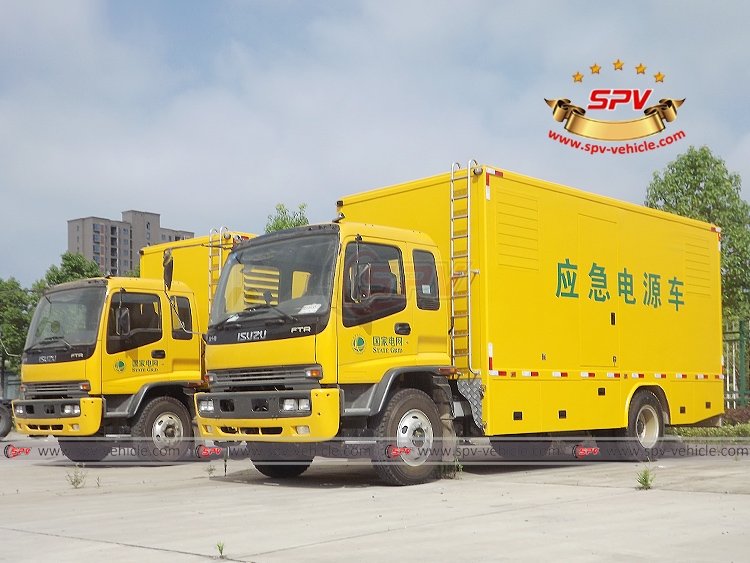 200 KW Power Van Service Truck, Truck Mounted Generator, Mobile ...