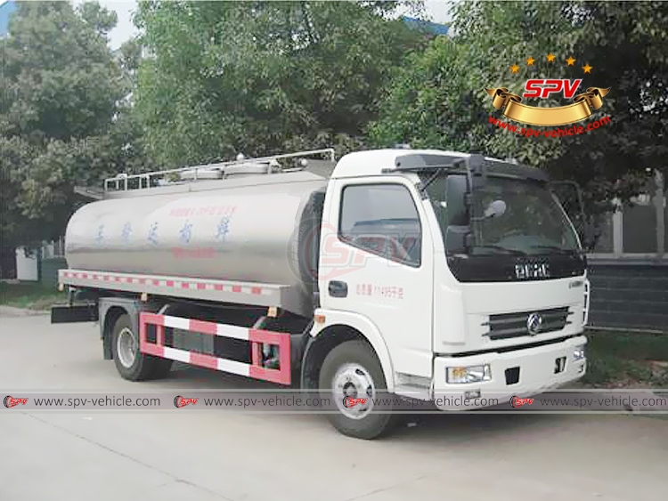 6,000 Litres (1,600 Gallons) Milk Delivery Truck, Milk Tanker Truck ...