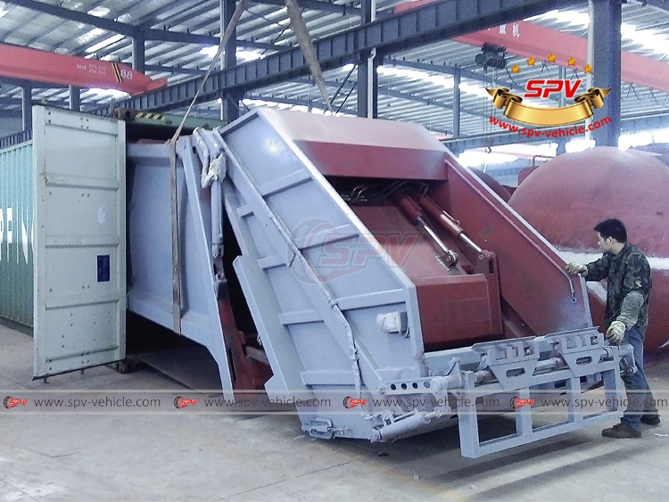 18 CBM Truck Compactor Box Body, Compactor Garbage Kit, Waste Compactor ...