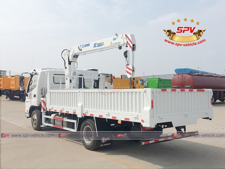 3.2 Tons Truck Mounted Crane FOTON, Telescopic Crane Truck, Truck Cargo ...