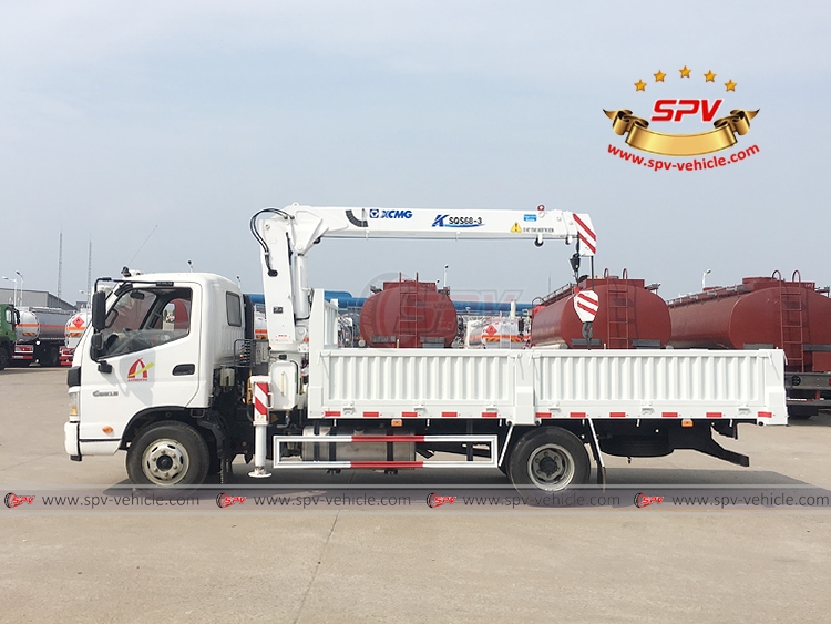 To Myanmar - Truck Mounted Crane FOTON in June, 2018.
