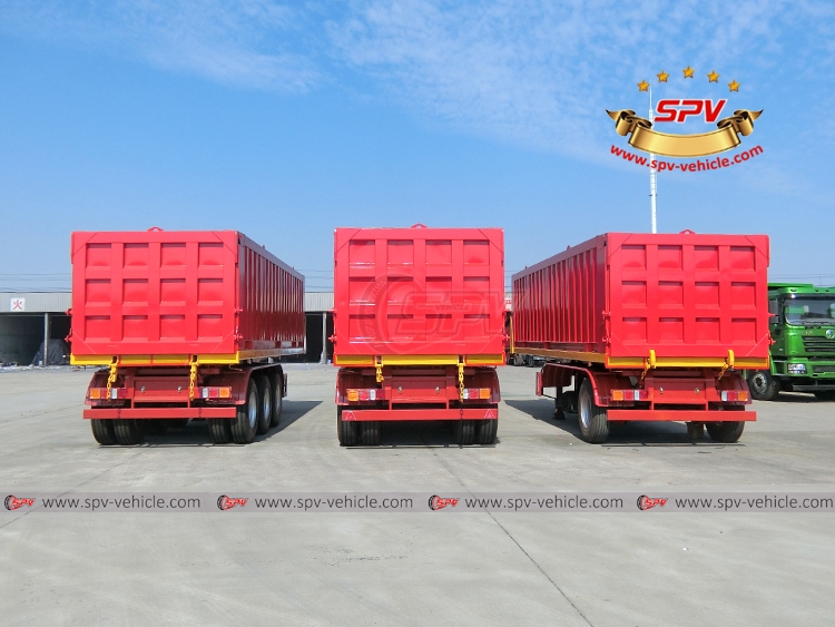 3 Axles Tipping Semi-trailer, Tipper Semi-trailer, Dumping Semi-trailer ...