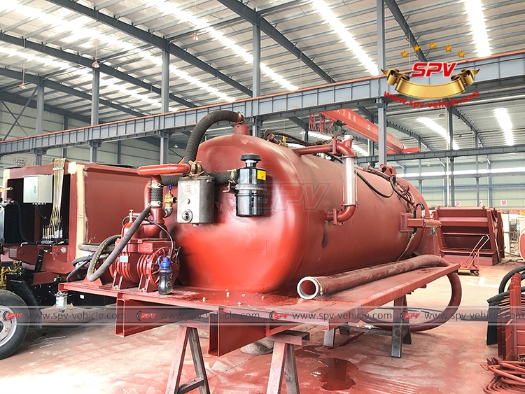 Sewage Vacuum Tanker Body, Vacuum Tank Superstructure, Sewer Tanker ...