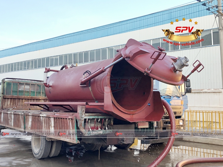 Sewage Vacuum Tanker Body, Vacuum Tank Superstructure, Sewer Tanker ...
