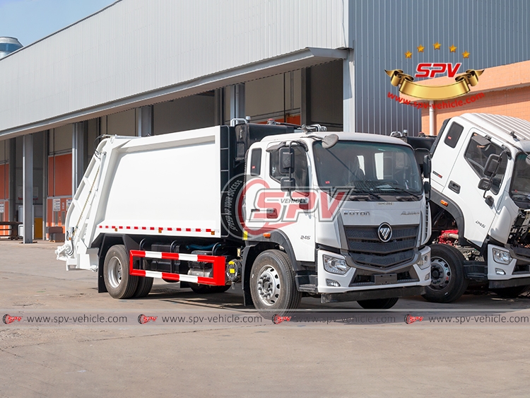 12 m³ Garbage Collection Truck, Trash Compactor Truck, Rear Loader ...