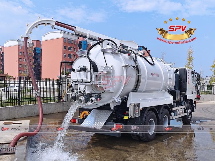 14,000 Litres Combination Sewer Cleaner Truck IVECO, VCombined Vac Jet ...