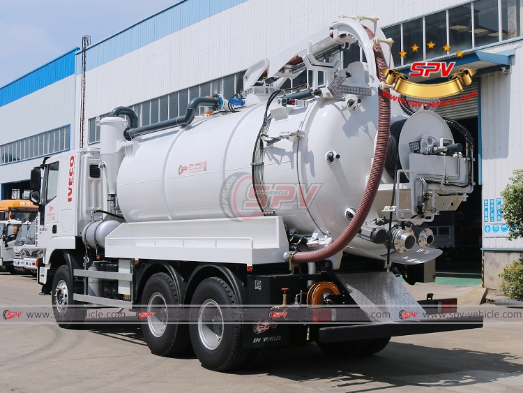14,000 Litres Combination Sewer Cleaner Truck IVECO, VCombined Vac Jet ...
