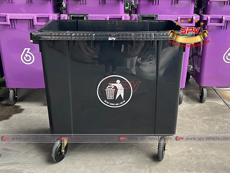 Plastic Dustbins(660L) for Sale, Trash Cans Used in Outdoor - SPV-vehicle