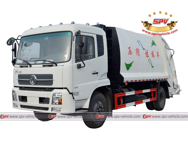 10m³ Compactor Garbage Truck Dongfeng , Compression Garbage Truck, in ...