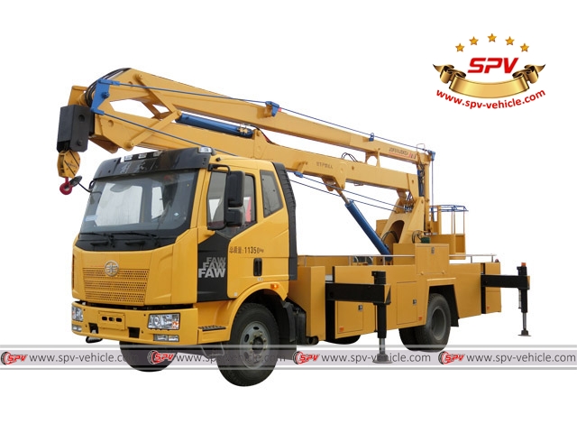 Truck Mounted Man Lift FAW, 20-22M Man Lift Manufacturers from China | SPV