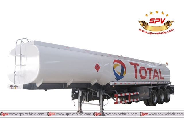 3 axles Fuel Diesel Tanker Trailer with diesel tank capacity ...