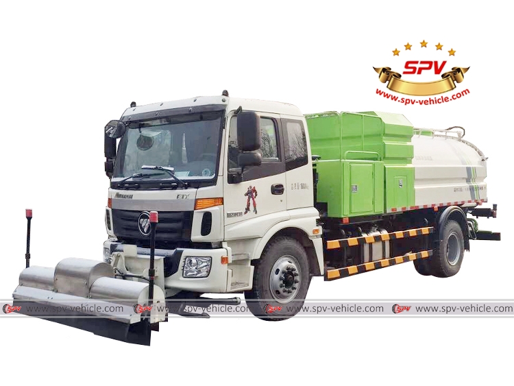 8,000 Litres(2,100 Gallons) Road Flushing Truck, Street Cleaning Truck ...