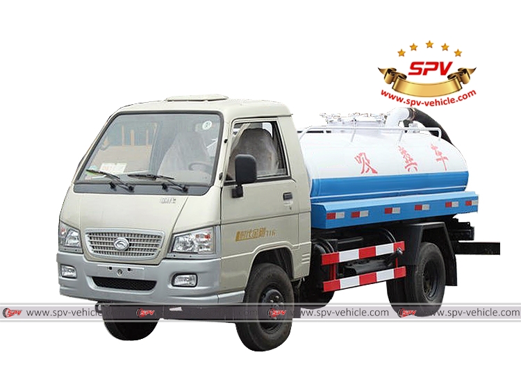 2,000 Litres Mini Forland Sewage Vacuum Truck, Fecal Tanker Truck ...