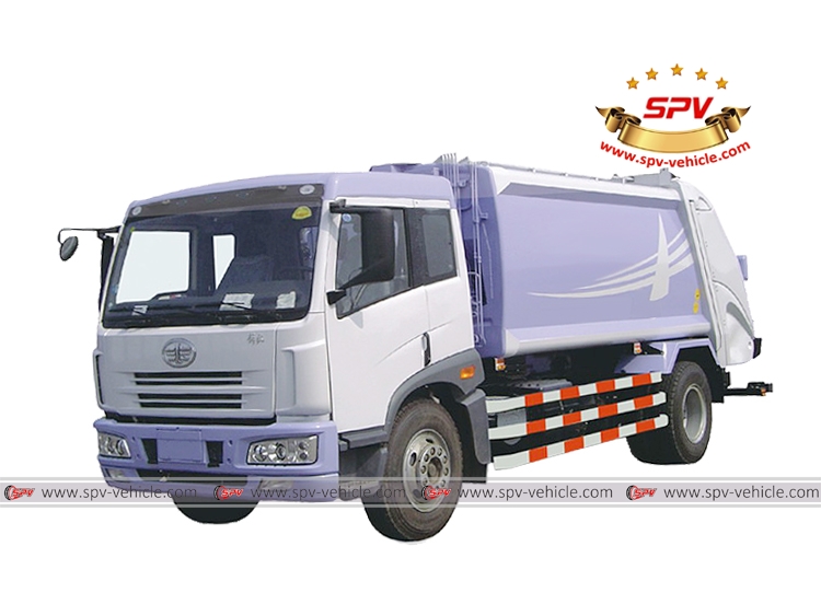 6 m³ FAW Waste Compactor Truck, Compactor Garbage Truck, Refuse ...