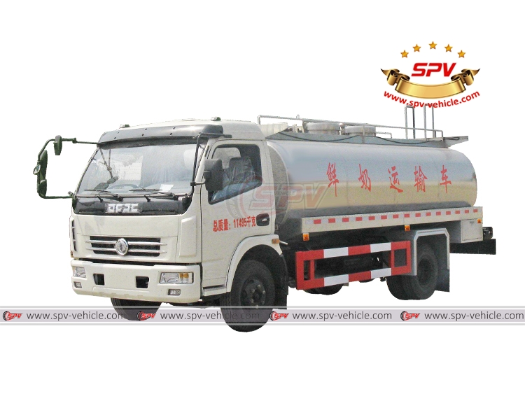 6,000 Litres (1,600 Gallons) Milk Delivery Truck, Milk Tanker Truck ...
