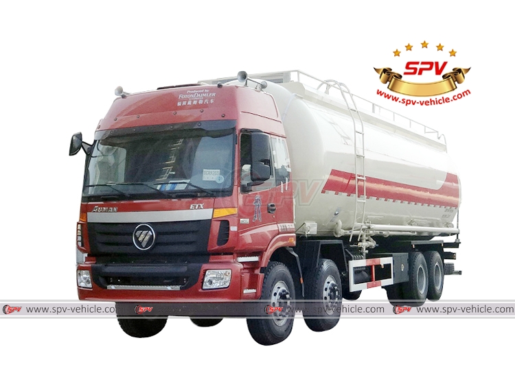 36 CBM FOTON Dry Bulk Powder Truck, Bulk Cement Truck, Pneumatic Bulk ...