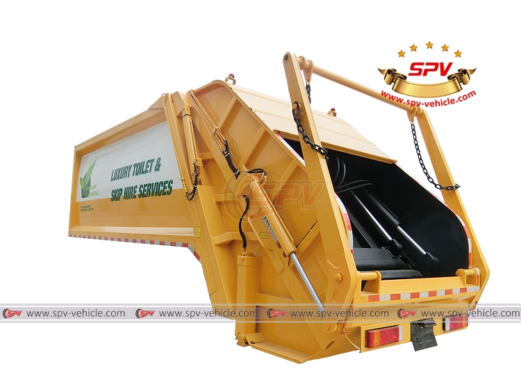 18 CBM Truck Compactor Box Body, Compactor Garbage Kit, Waste Compactor ...