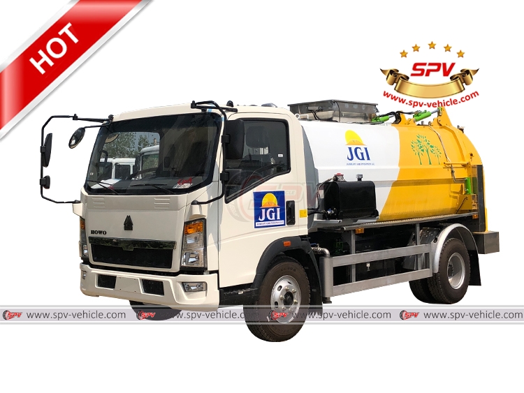 5 CBM Kitchen Waste Disposal Truck, Waste Food Collection Truck ...