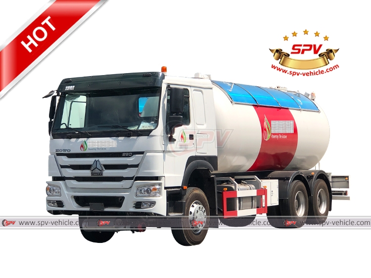 20,000 Litres LPG Dispensing Truck, LPG Tanker Truck, Truck Mounted LPG ...