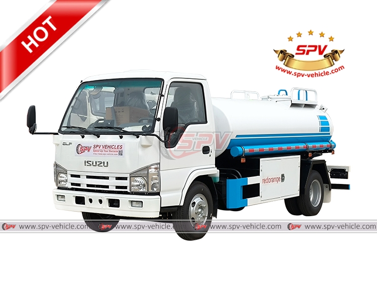 4,000 Litres (1,050 Gallons) Potable Water Truck ISUZU, Water Tank ...